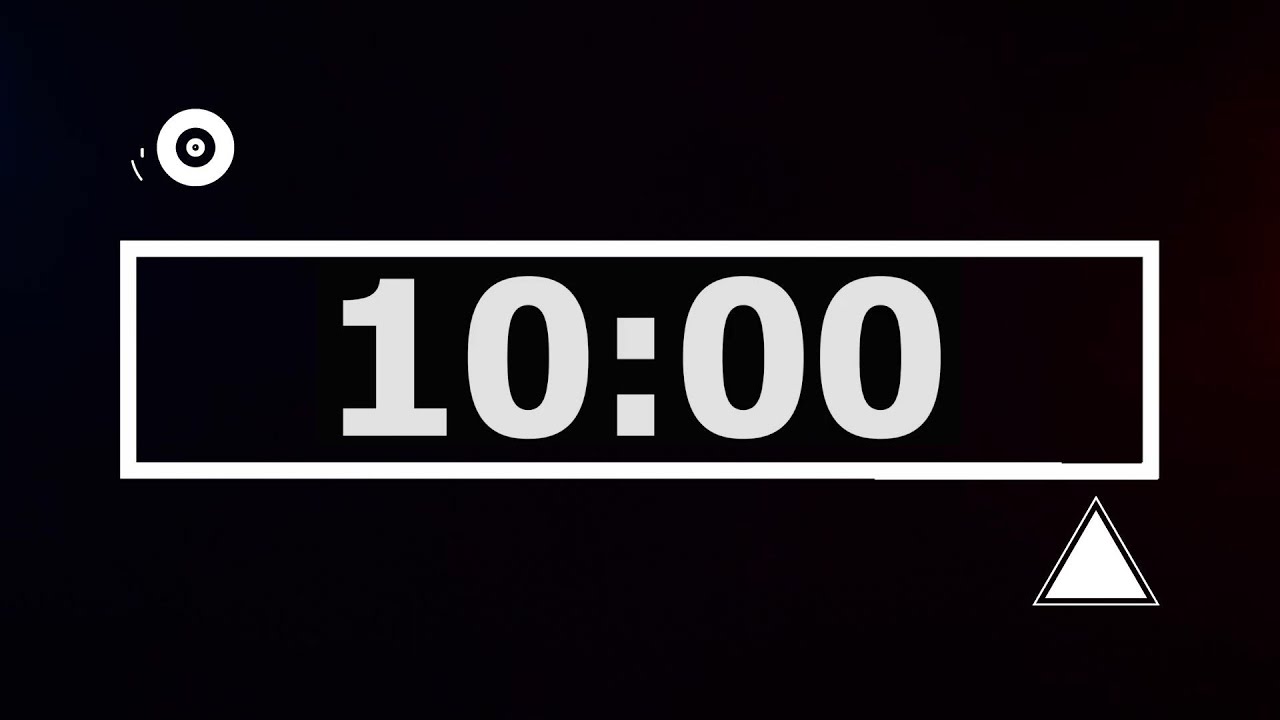 10 Minutes Silent Countdown Timer - YouTube