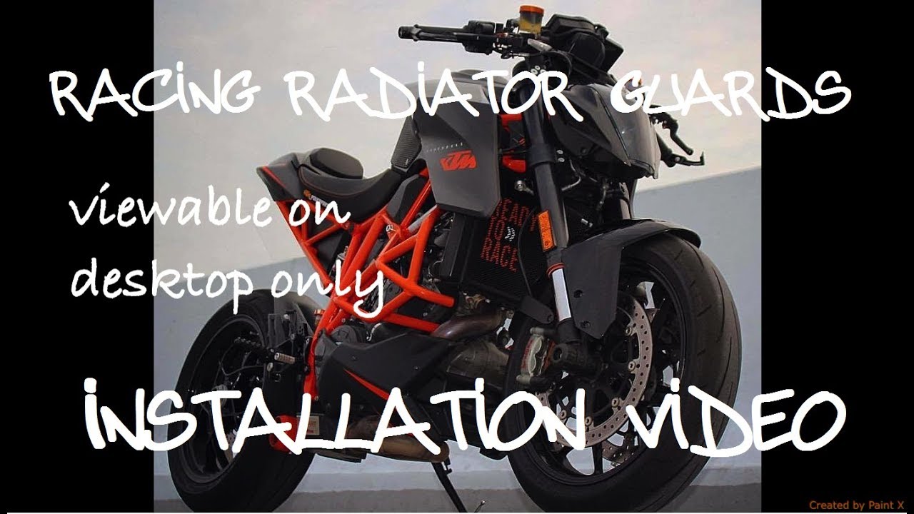 Racing Radiator Guards Installation Video - YouTube