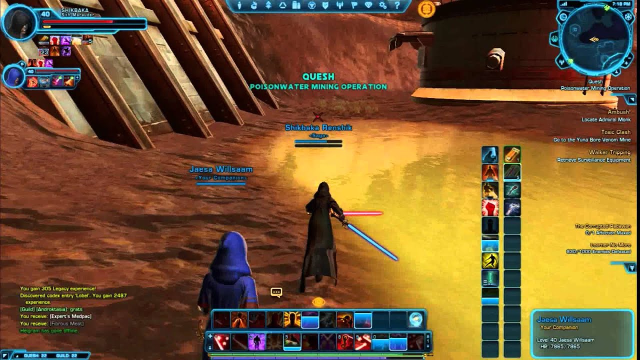 Alpha Repo Plays Star Wars The Old Republic! - YouTube