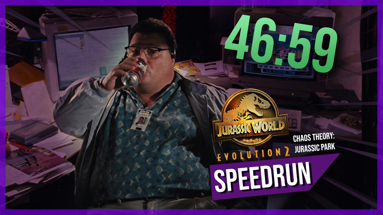Jurassic World Evolution 2 Speedrun - Chaos Theory Jurassic Park [46:59] - YouTube