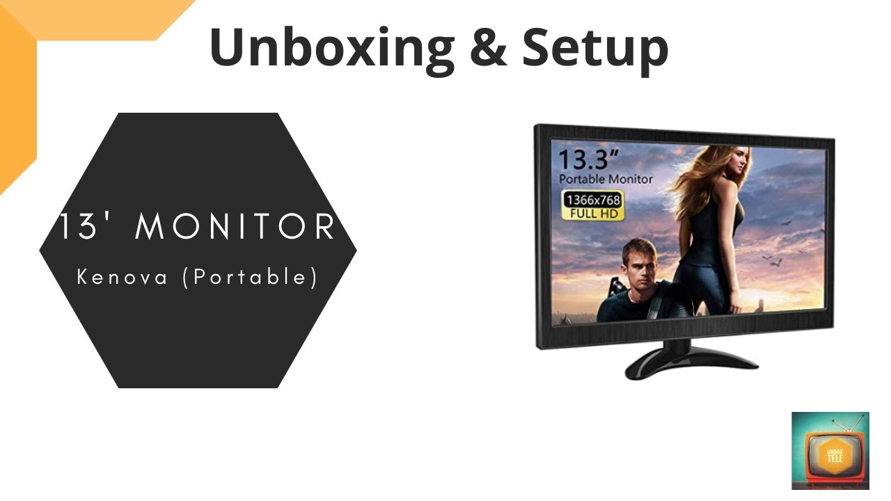 Kenowa 13 inch Portable Monitor | Unboxing and Setup - YouTube