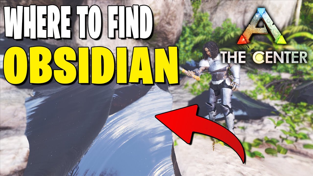WHERE TO FIND OBSIDIAN ON THE CENTER IN ARK SURVIVAL ASCENDED - YouTube