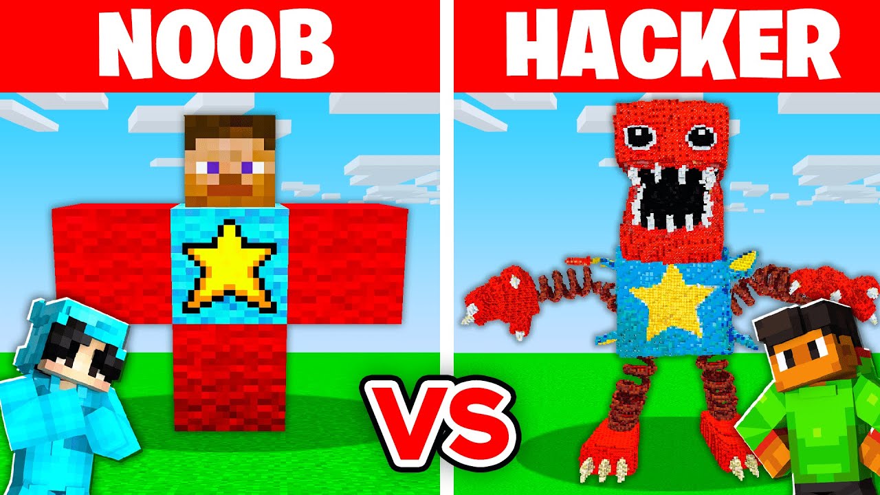 NOOB vs HACKER: I Cheated In a BOXY BOO Build Challenge! - YouTube