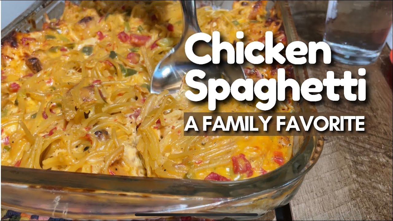 Cooking with Hannah Chicken Spaghetti Recipe - YouTube