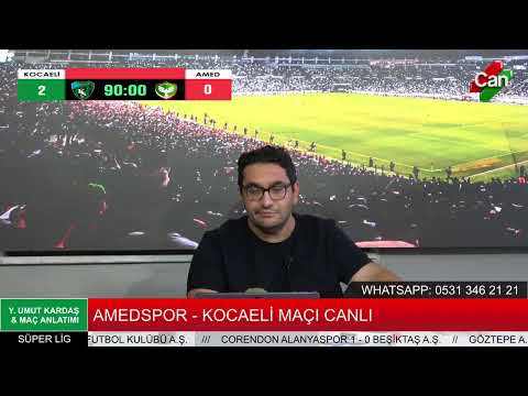 Yusuf Umut Kardaş ile Kocaelispor - Amedspor Canlı Maç Anlatımı