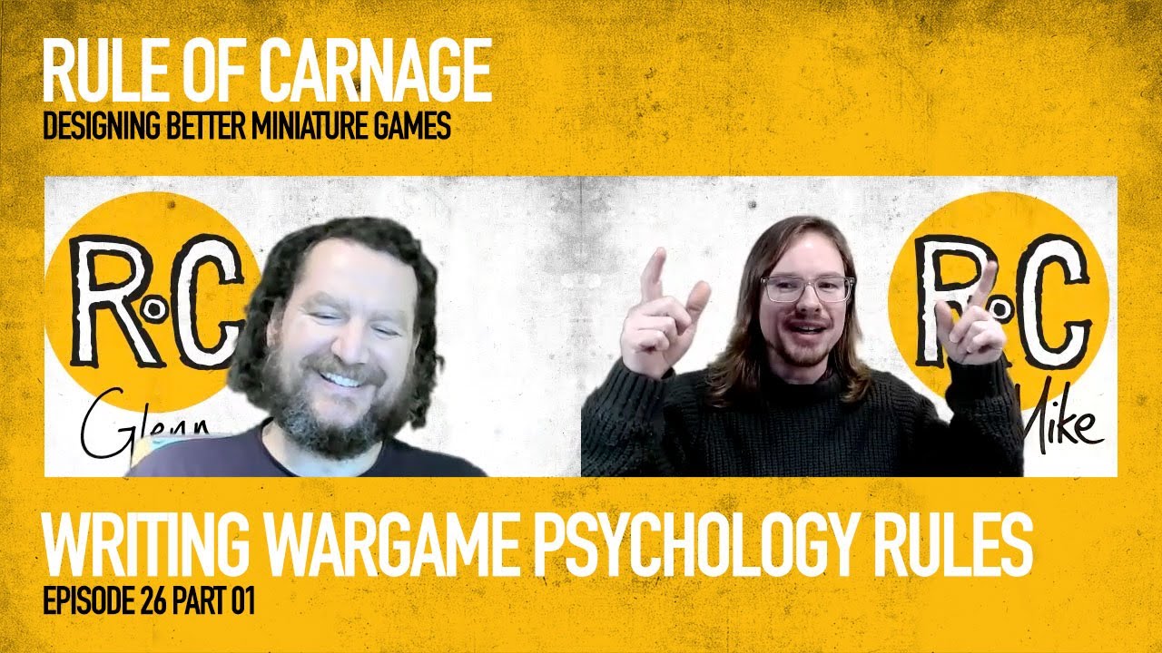 Writing Wargame Psychology Rules - YouTube