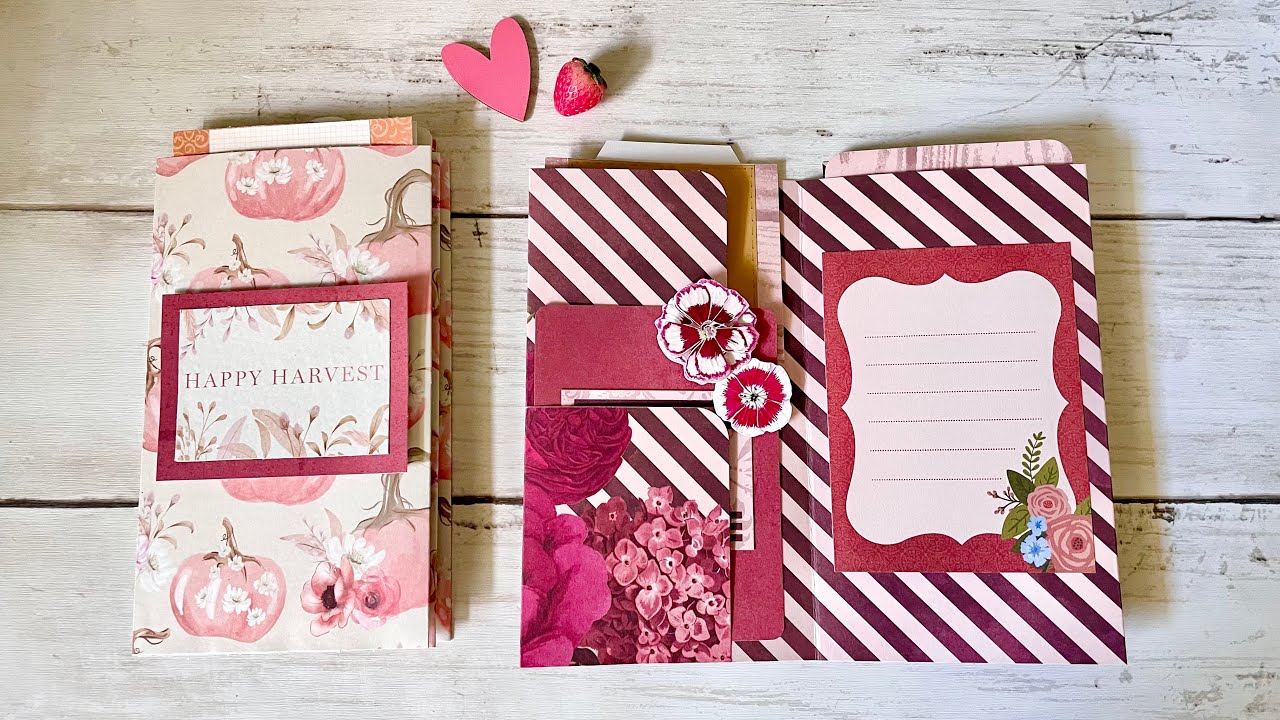 One Sheet Wonder Pocket Flip Book Tutorial (Great for Gift Cards, Tea ...