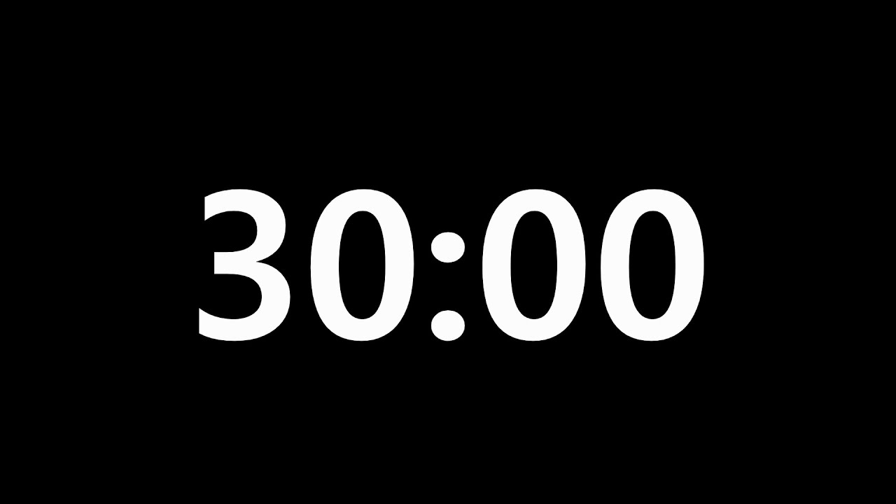 30 minute Timer & Alarm : Simple Countdown Timers for Any Occasion ...