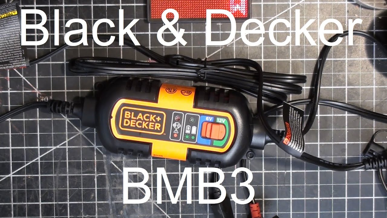 Black & Decker BMB3 1.5 amp Battery Maintainer - YouTube