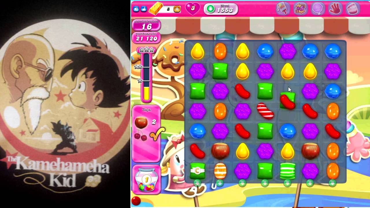 Goku juega Candy Crush Saga nivel 1553. BAJA INGREDIENTES¡¡¡¡¡ - YouTube