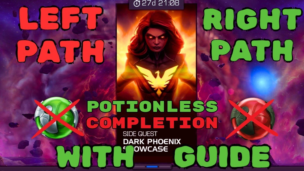 Dark Phoenix Showcase | Left And Right Path Easy Completion With Guide ...