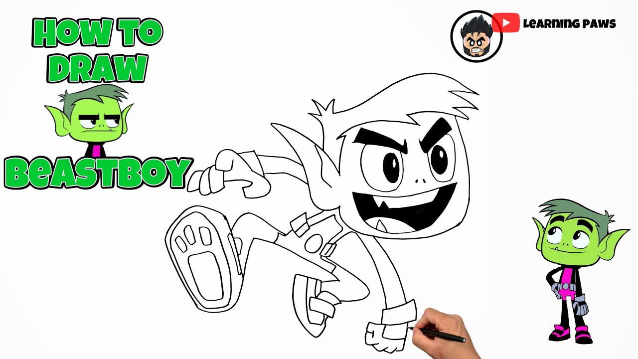 How To Draw BeastBoy | Teen Titans Go #drawing #beastboy - YouTube