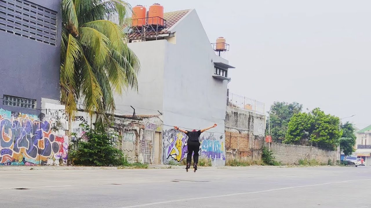 inlineskate acident fall ( Nyungseb ) tapi enak 😹 #inlineskate # ...