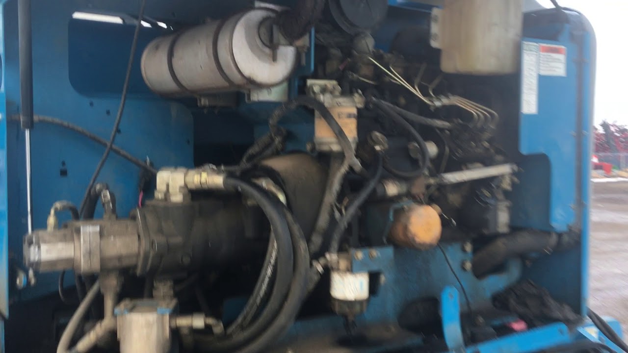 2006 Genie Z60/34 Knuckle Man Lift Engine Video - YouTube