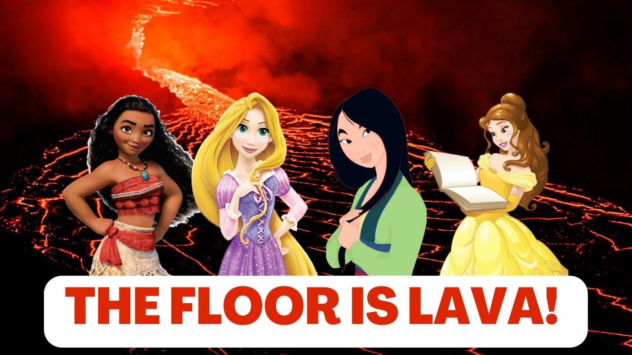 Princess Brain Break! The Floor is Lava Dance Exercise for Kids! - YouTube