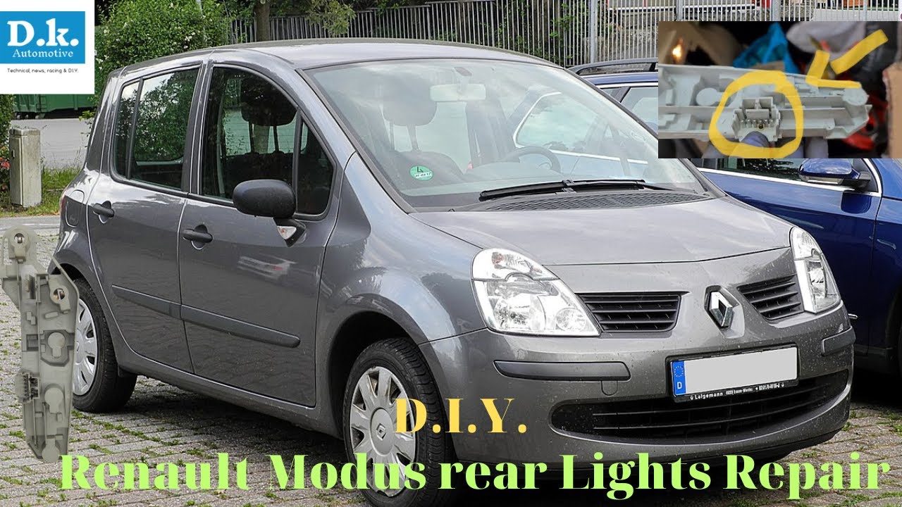 D.I.Y. Renault Modus rear lights Repair - YouTube