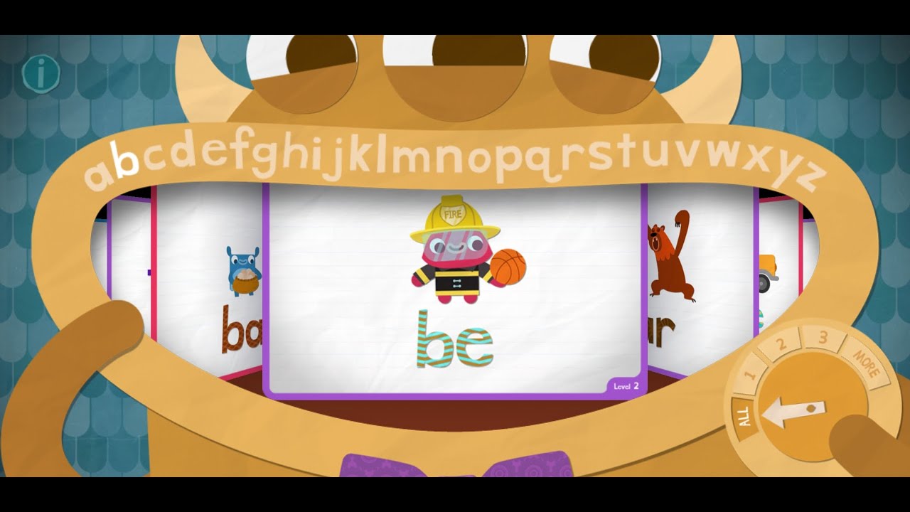 Letter B - BE | Endless Reader - Sight Words - Originator Games - YouTube