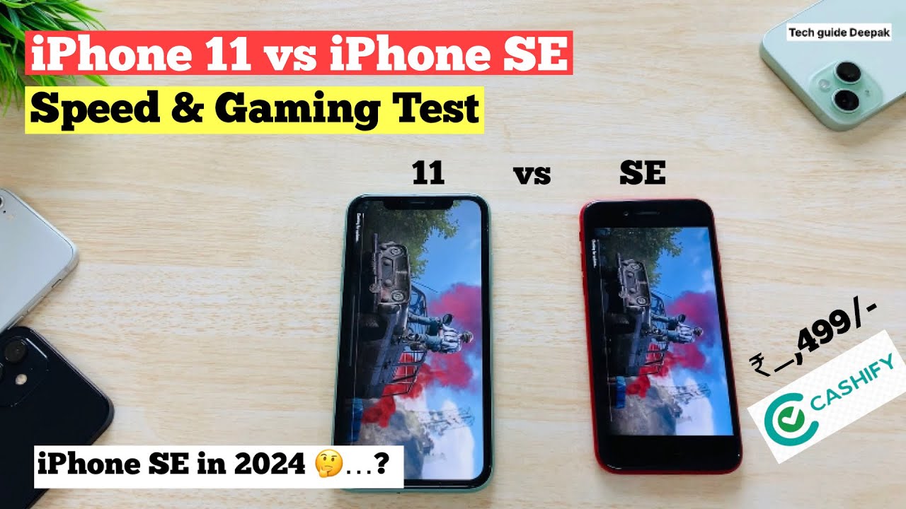 Cashify iPhone SE vs iPhone 11 Speed & Gaming test | Cashify Fair vs ...