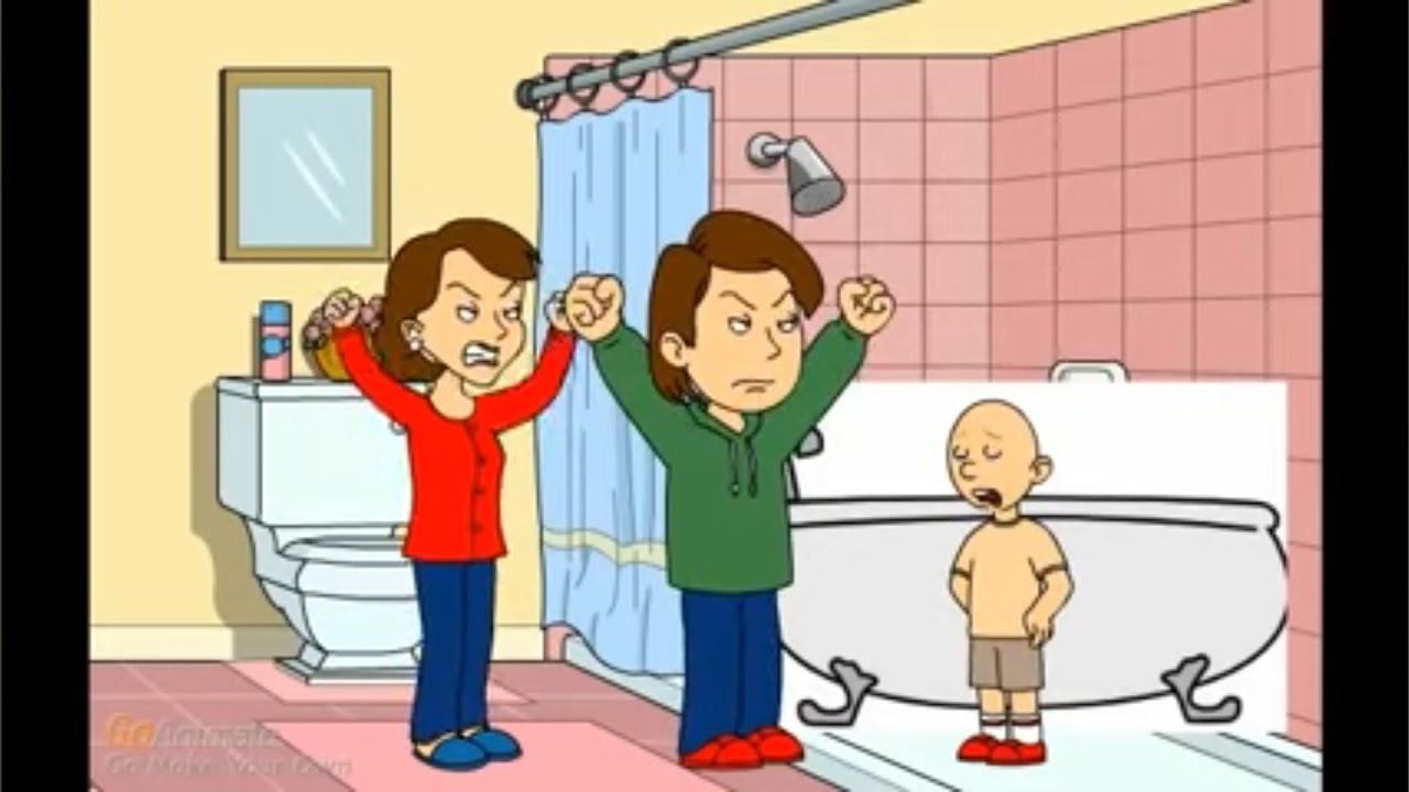 Some Strange Video When Caillou Does Not Wanna Take A Bath By Danny Edmin - YouTube