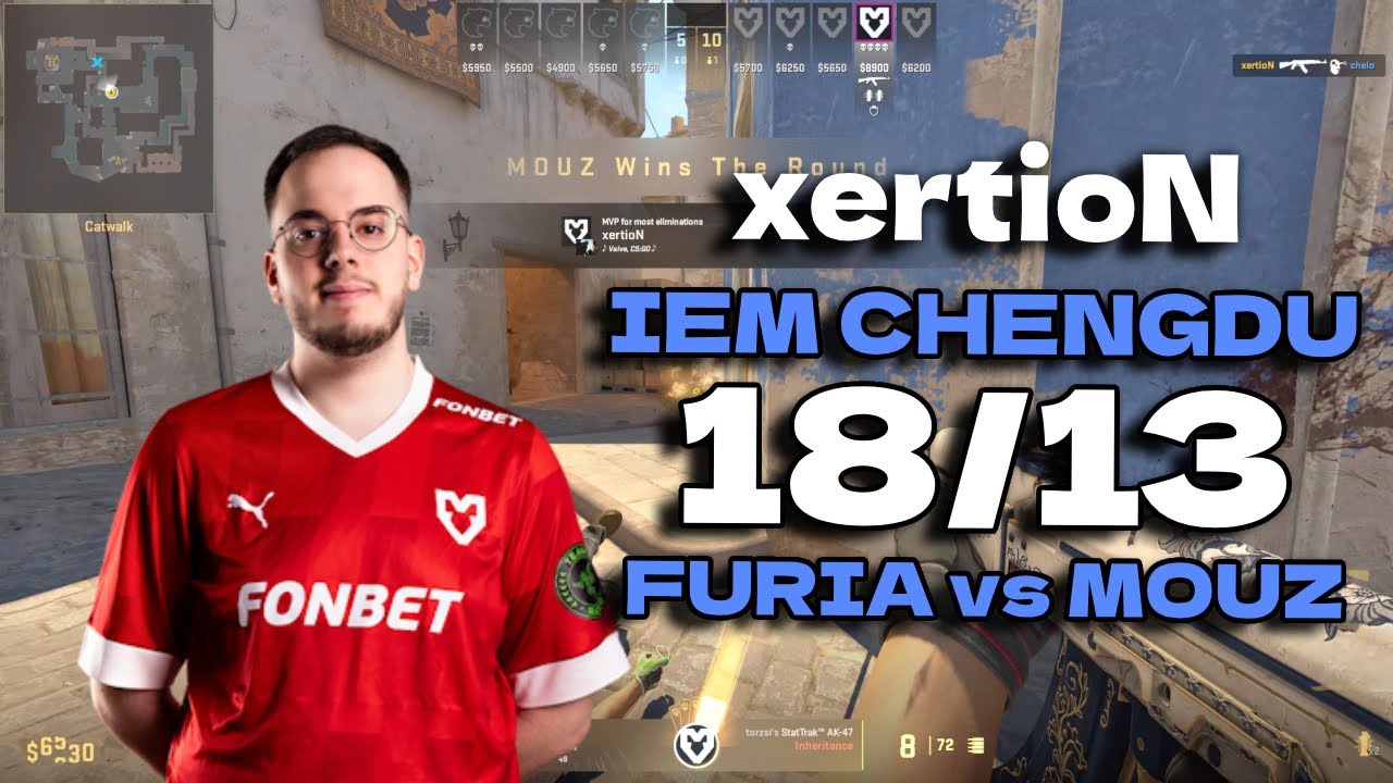 CS2 POV MOUZ xertioN (18/13) vs FURIA (Mirage) IEM Chengdu 2024 - YouTube