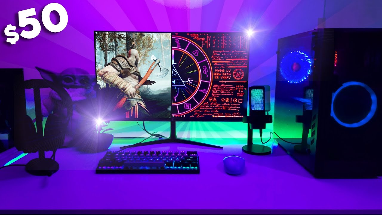 Arme el mejor SETUP GAMER BARATO a mi hermana para jugar y estudiar ...