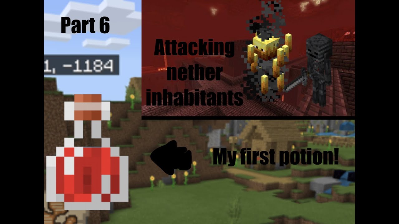 Glitch runner: epic fails + Minecraft survival p.6: first potions and ...