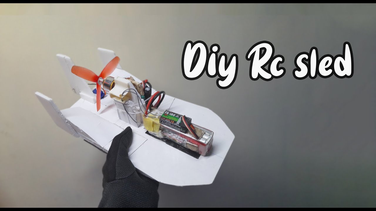 Diy RC sled - YouTube