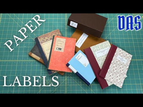 Paper Labels // Adventures in Bookbinding