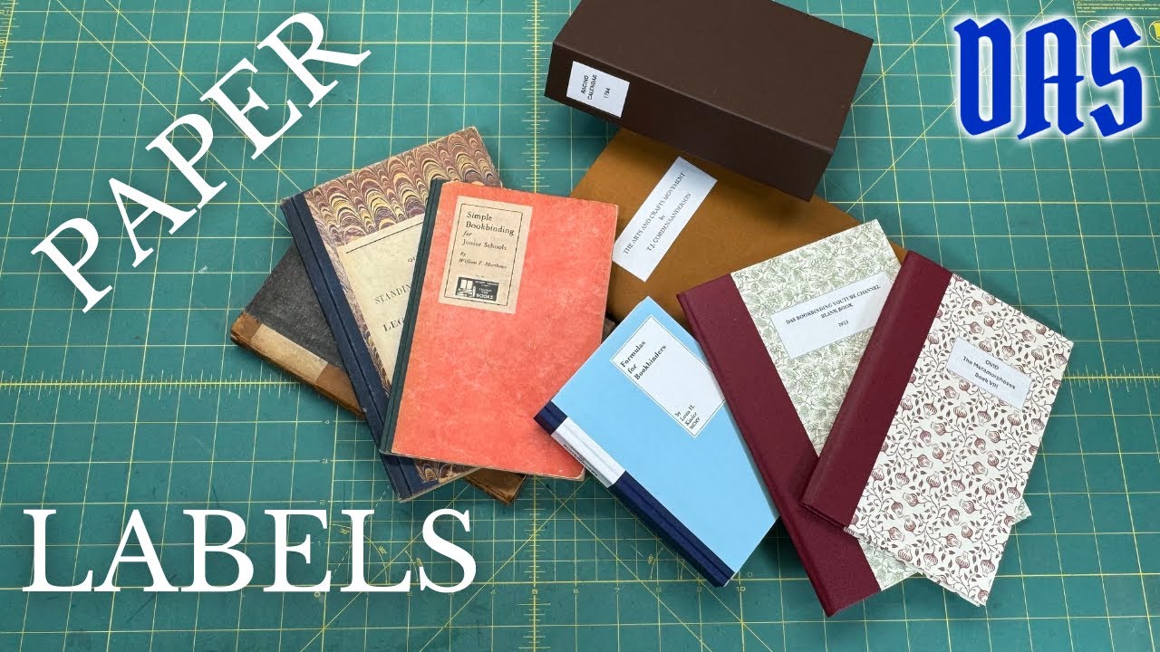 Paper Labels // Adventures in Bookbinding - YouTube