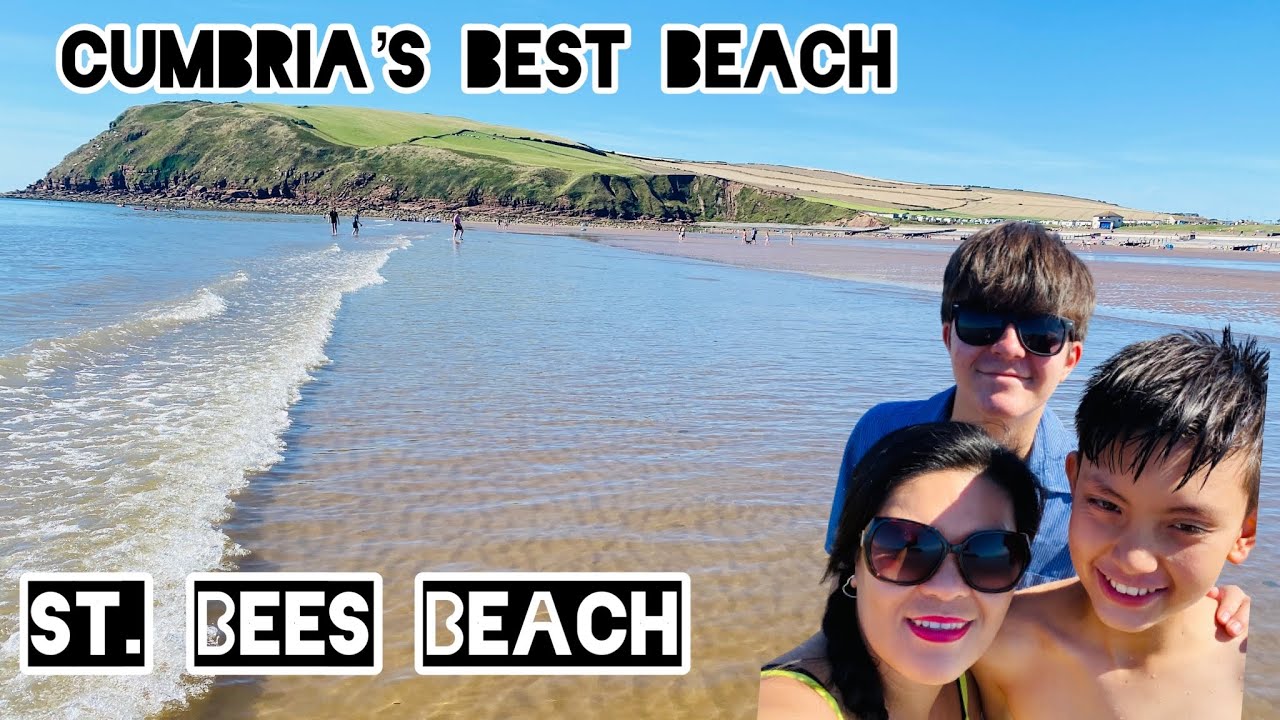 The Best beach in Cumbria, St. Bees! Lake District Holiday Day 3 - YouTube
