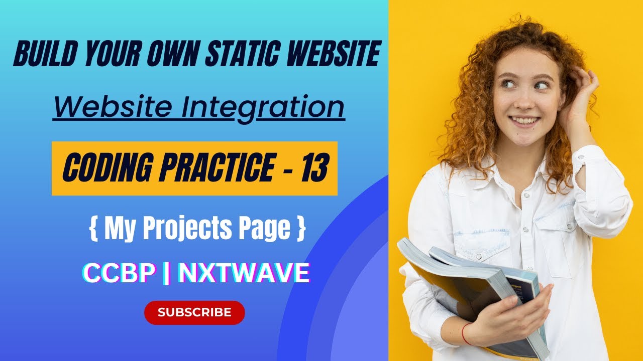 Coding Practice 13 Website Integration Static Website Nxtwave Ccbp Youtube