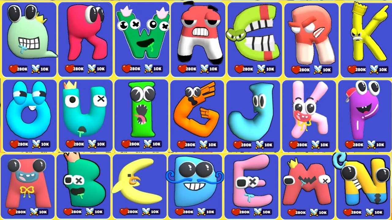 Alphabet Run ABC Letter Go New Update vs Combine Alphabet Merge New ...