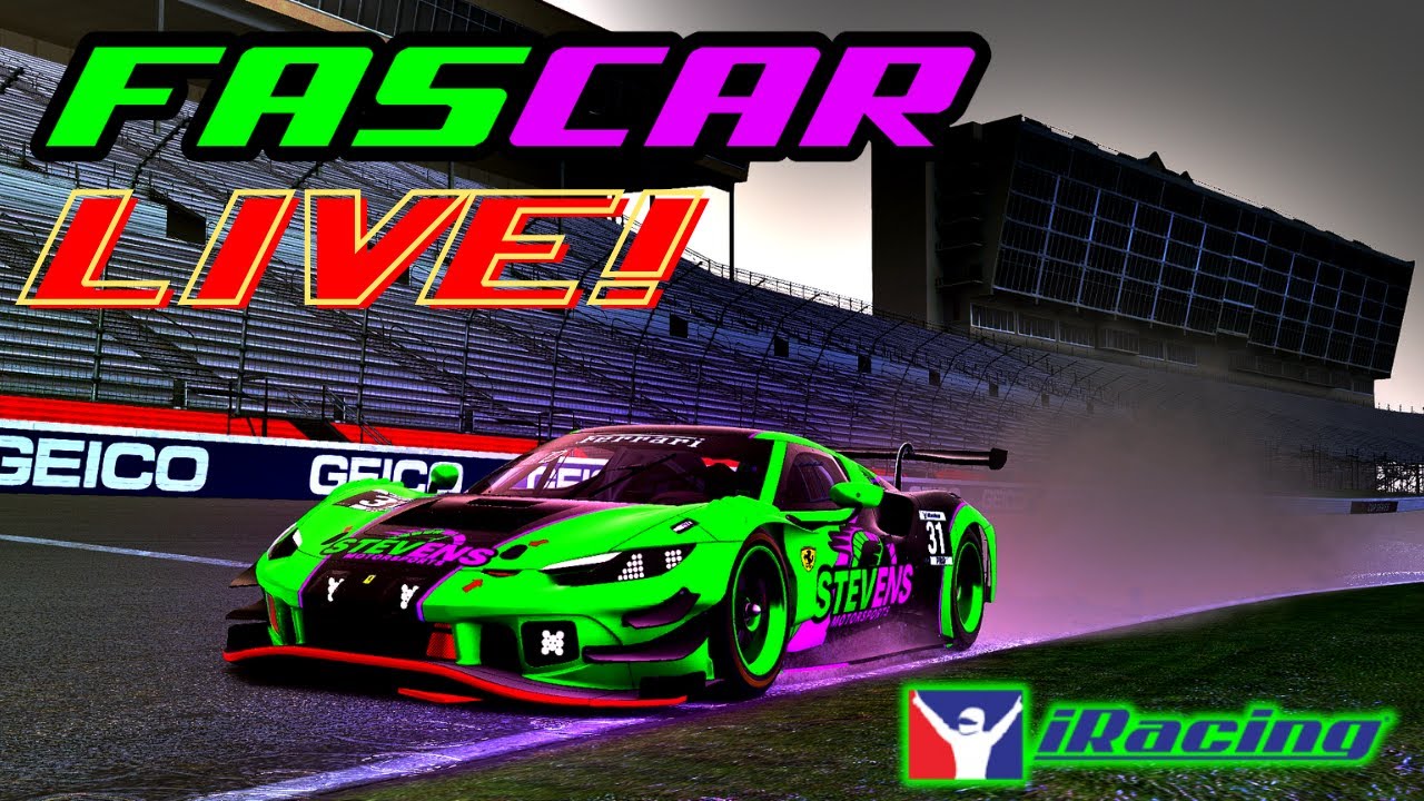 FASCAR - Atlanta Oval In The Rain - iRacing - YouTube