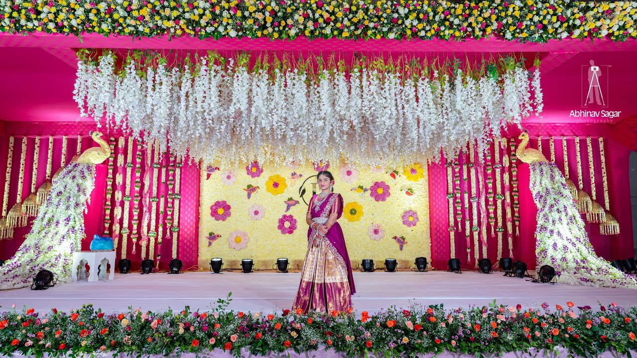 Lasya Half Saree Ceremony - YouTube