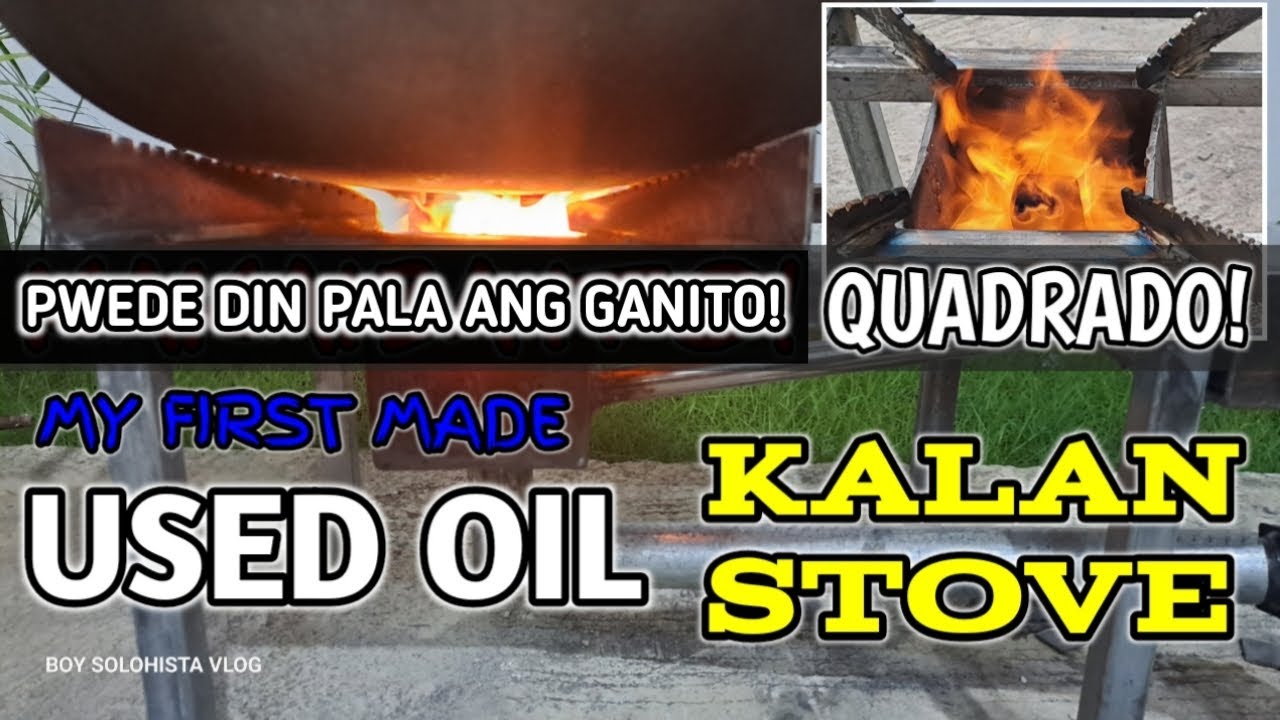 DIY homemade used oil kalan│OIL STOVE - YouTube