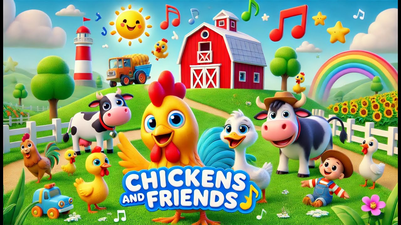 Chickens and Friends 🐔🎶 | Animal Sounds and Fun Kids Song - YouTube
