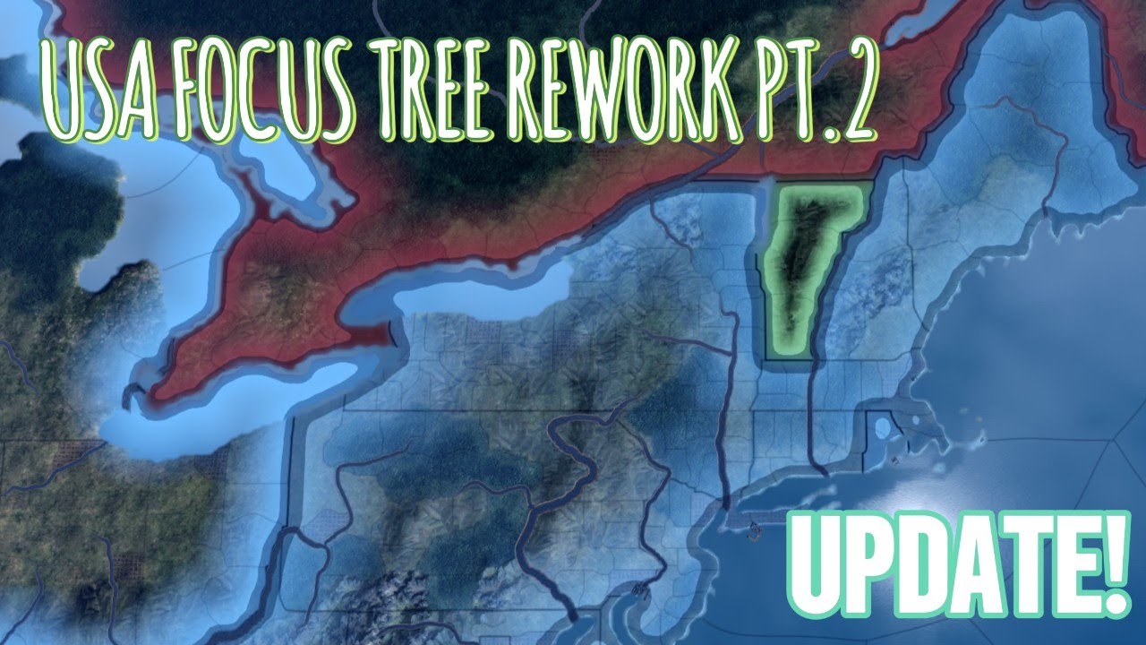 HOI4 The USA focus tree rework pt.2 Update! "the extended timeline mod ...