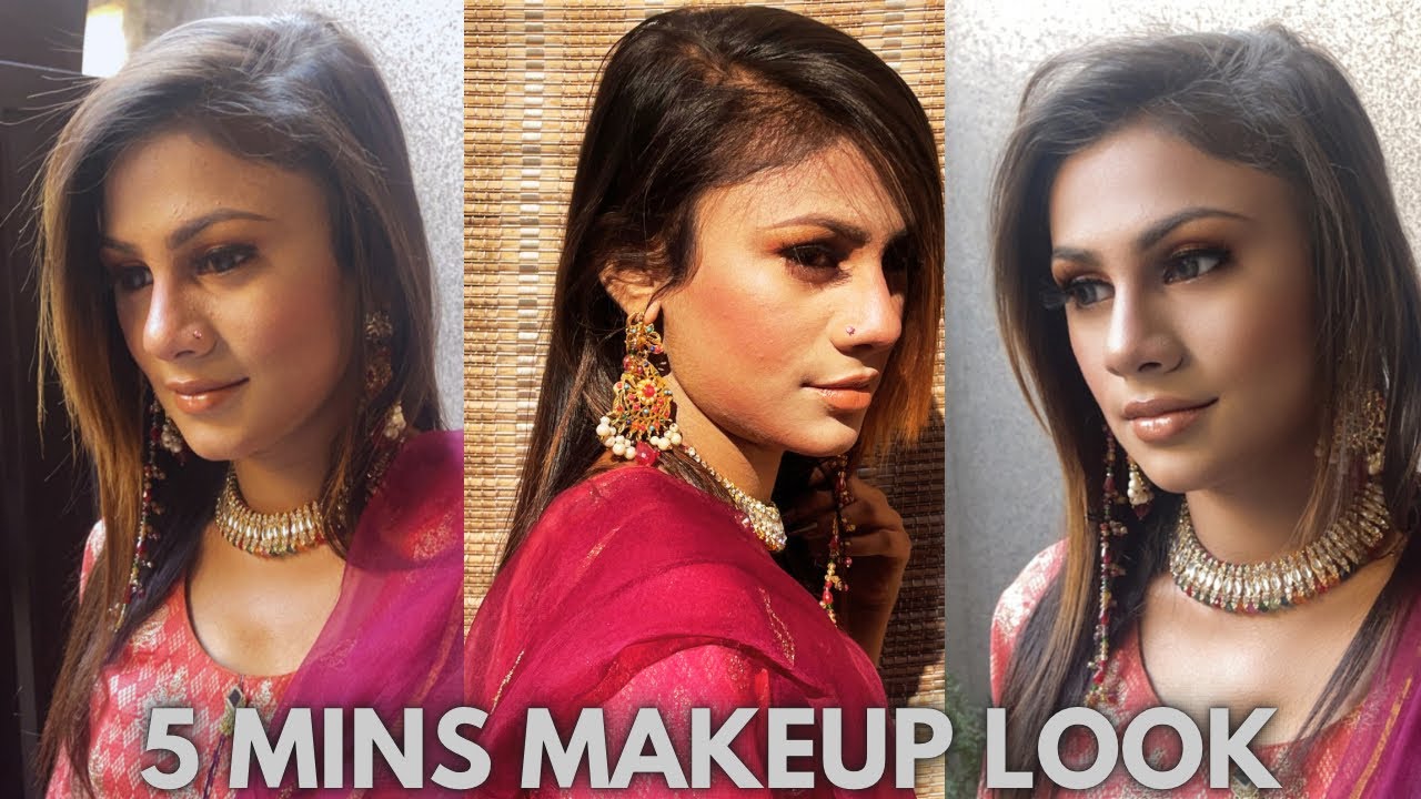 Easy Makeup look || Ready in 5 mins || Eid look || - YouTube