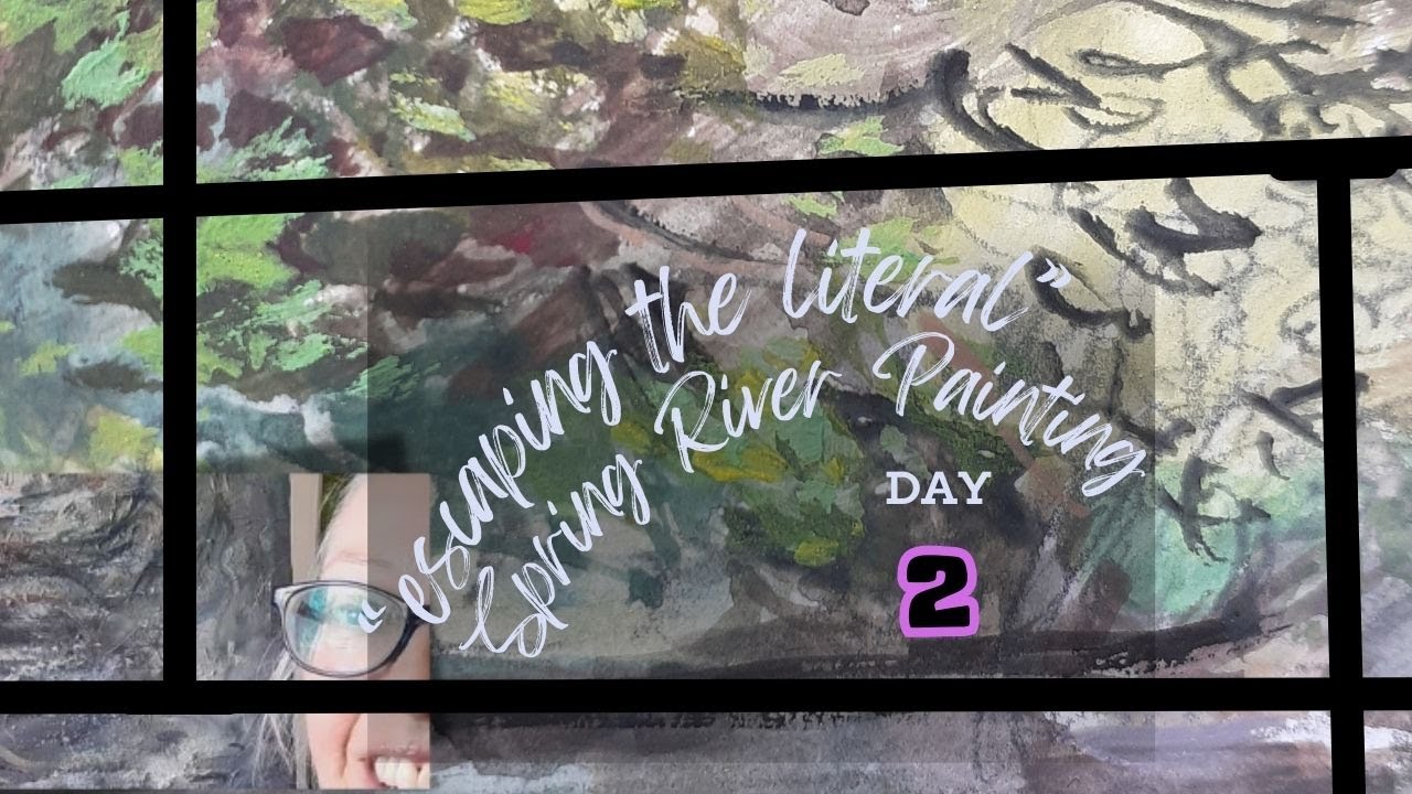 Continuing the Spring River Painting ( Day 2 on an Oil Painting) - YouTube
