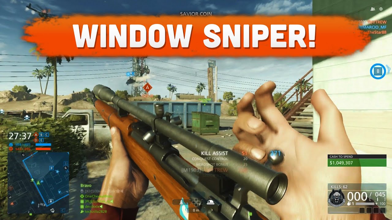 WINDOW SNIPER! - Battlefield Hardline - YouTube