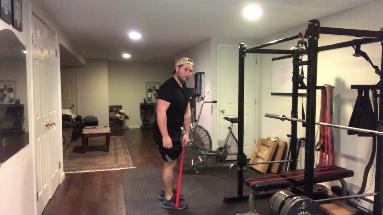 Mini band Contralateral SLRDL - YouTube