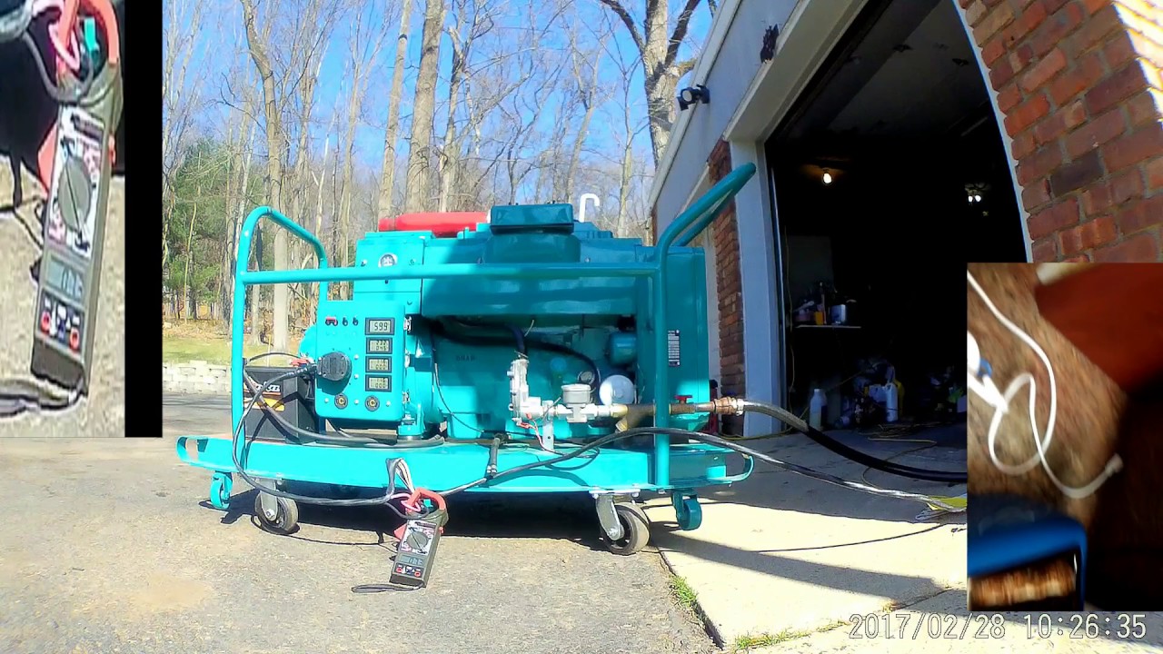 Onan 15JC load test (single phase 10kw-11.5KW) - YouTube