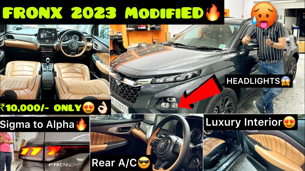 😱FRONX MODIFIED TO ALPHA🔥Luxury Interior जैसे Rolls Royce😎Fronx ...