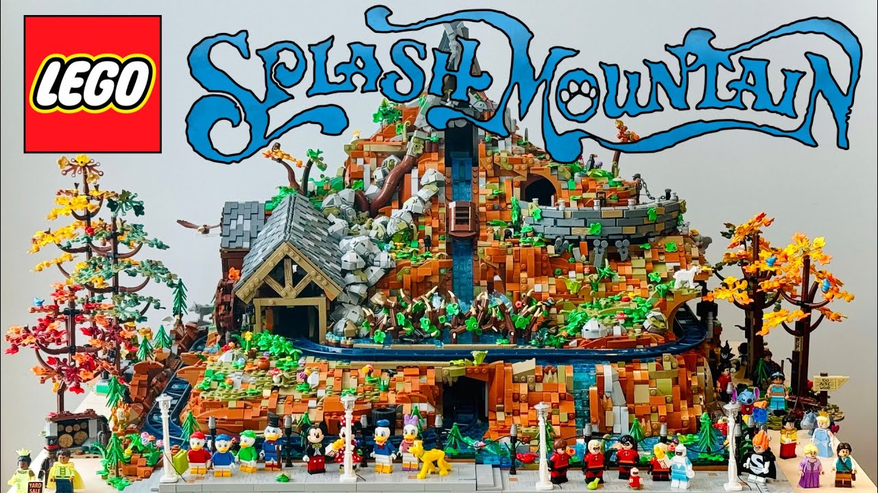 I made a working LEGO Splash Mountain! - YouTube