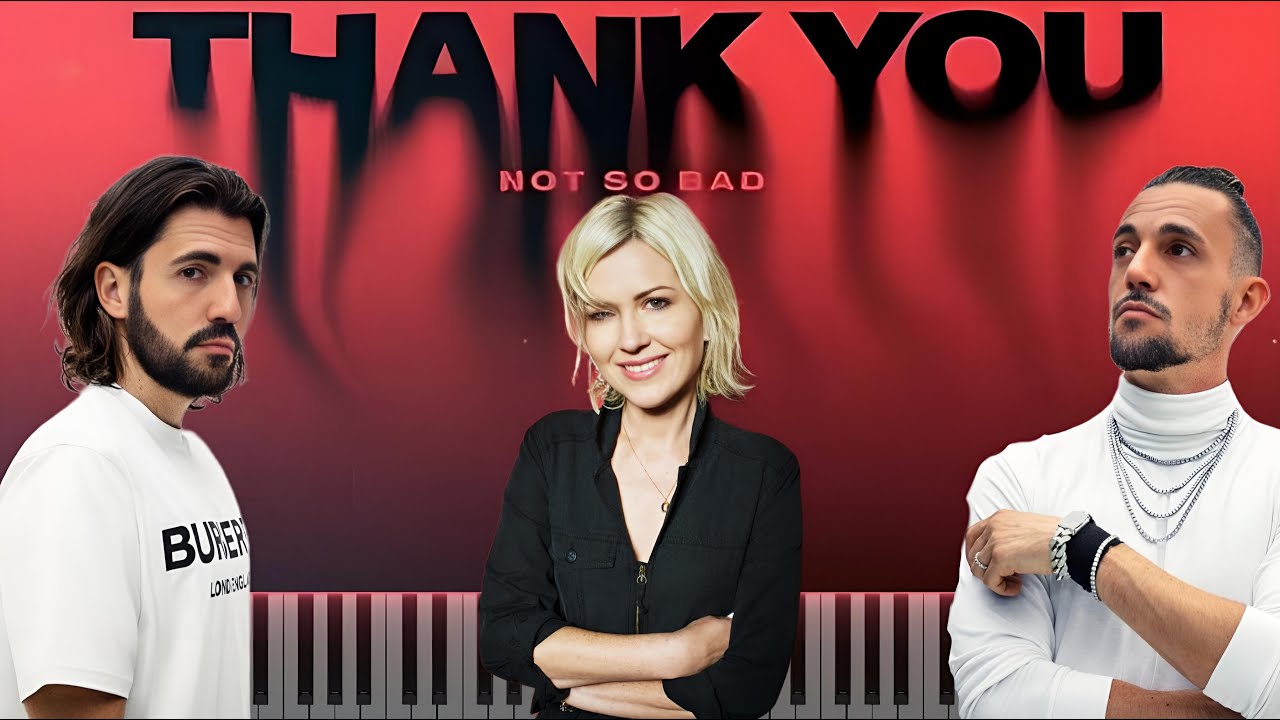 Thank You (Not So Bad) - Piano cover | Tutorial | Karaoke - YouTube