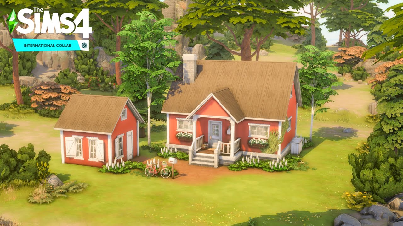Finnish Cottage 🏡 | Sims 4 Speed Build | #ts4internationalcollab2 - YouTube