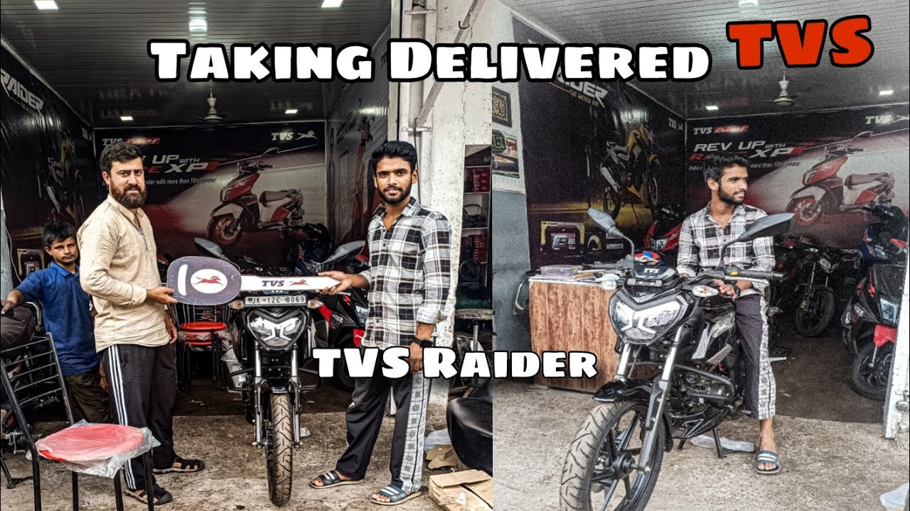 Taking delivery Tvs Raider bs6 | full fill with best feature ️125 cc ...
