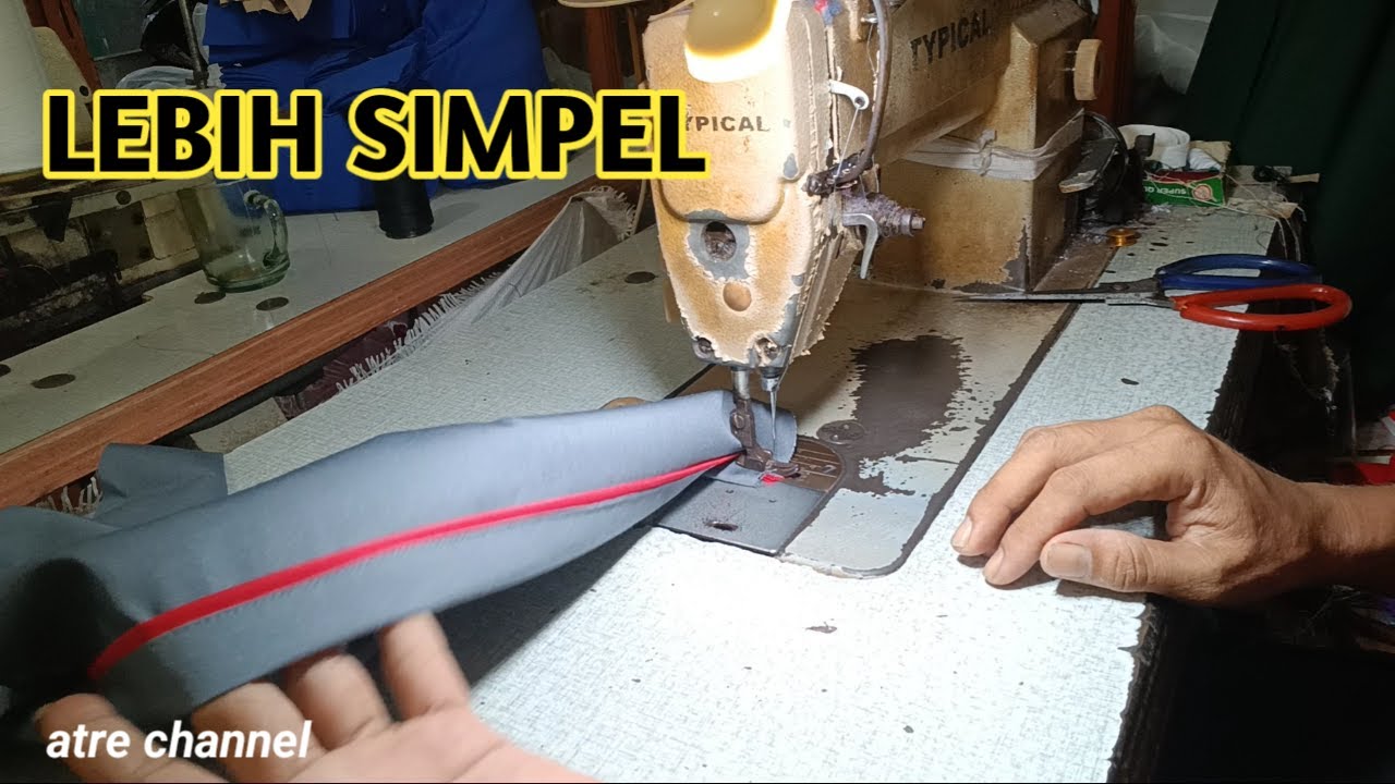 LBIH SIMPEL, CARA MENJAHIT LIS LENGAN BAJU KEMEJA - YouTube