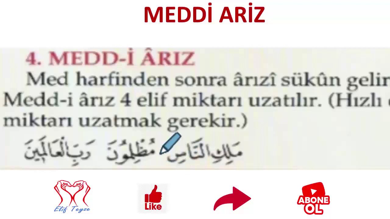 MEDDİ ARİZ | TECVİD | TECVİD DERSİ | KURAN ÖĞRENİYORUM | ELİF BA - YouTube