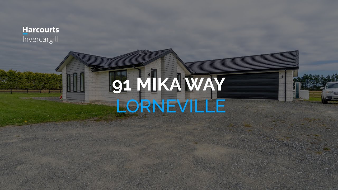 FOR SALE - 91 Mika Way, Lorneville - Harcourts Invercargill - YouTube